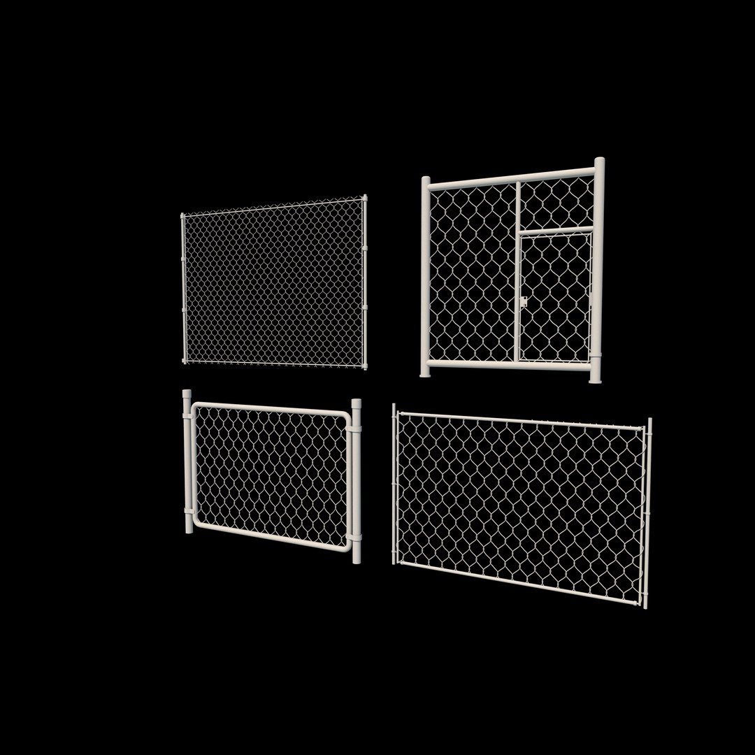 3D Chain Link Fence 3D Model - TurboSquid 2335202
