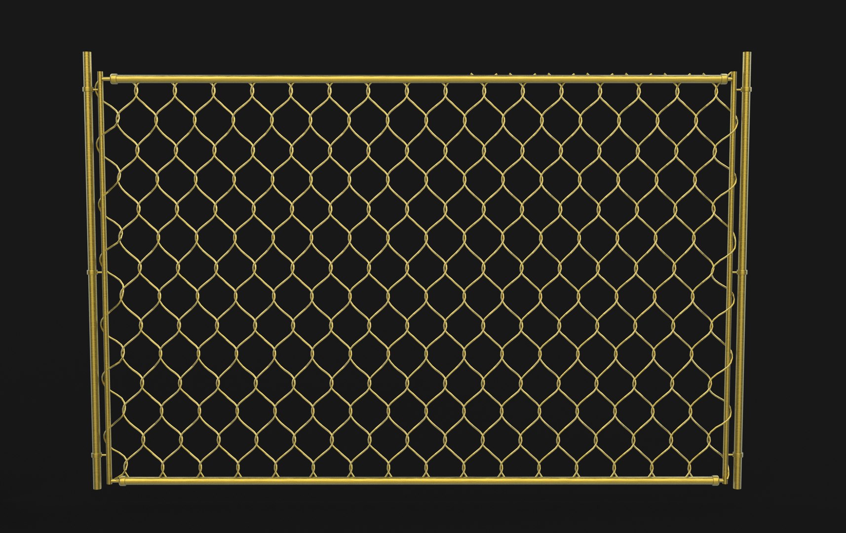 3D Chain Link Fence 3D Model - TurboSquid 2335202