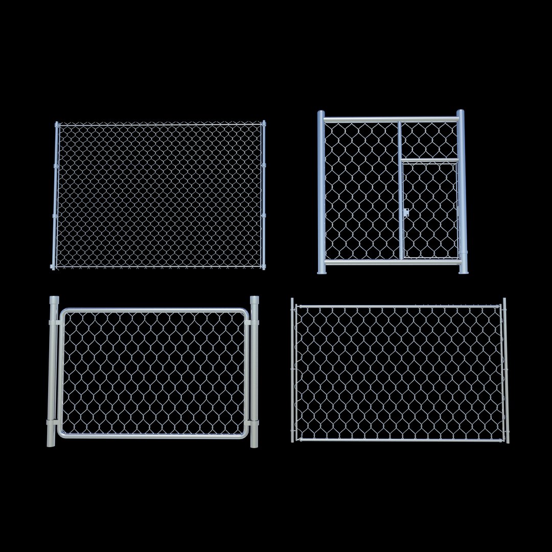 3D Chain Link Fence 3D Model - TurboSquid 2335202