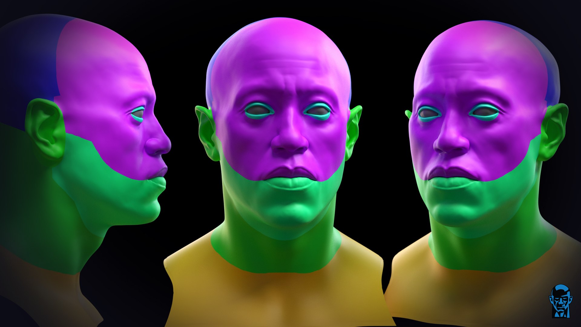 3D Male Head Base Model Ready For Production Model - TurboSquid 2015981