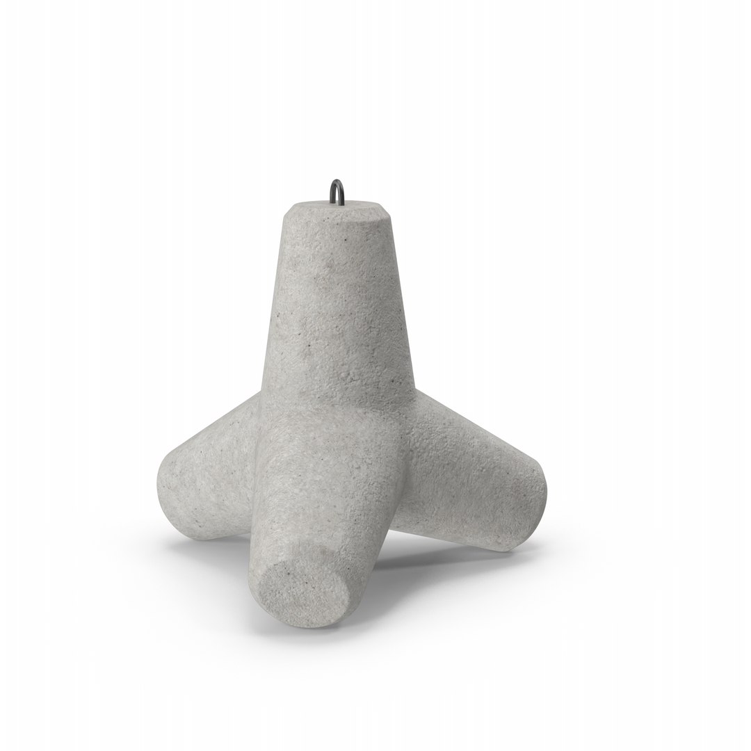 3D Concrete Tetrapod - TurboSquid 1994271