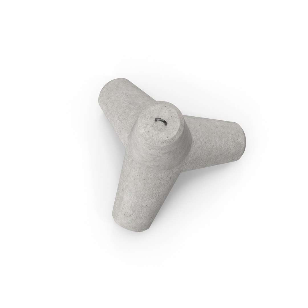 3D Concrete Tetrapod - TurboSquid 1994271