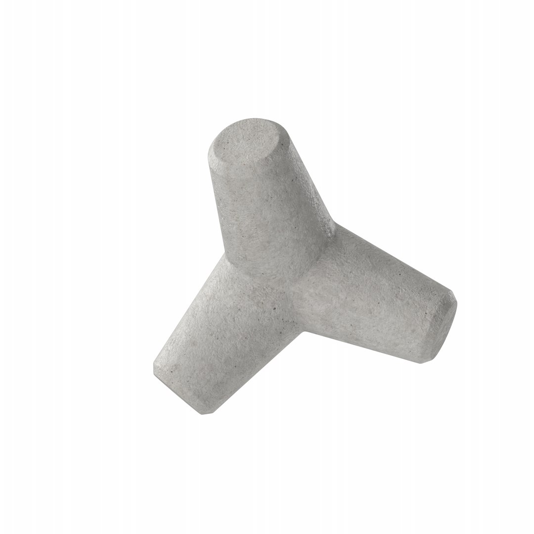 3D Concrete Tetrapod - TurboSquid 1994271