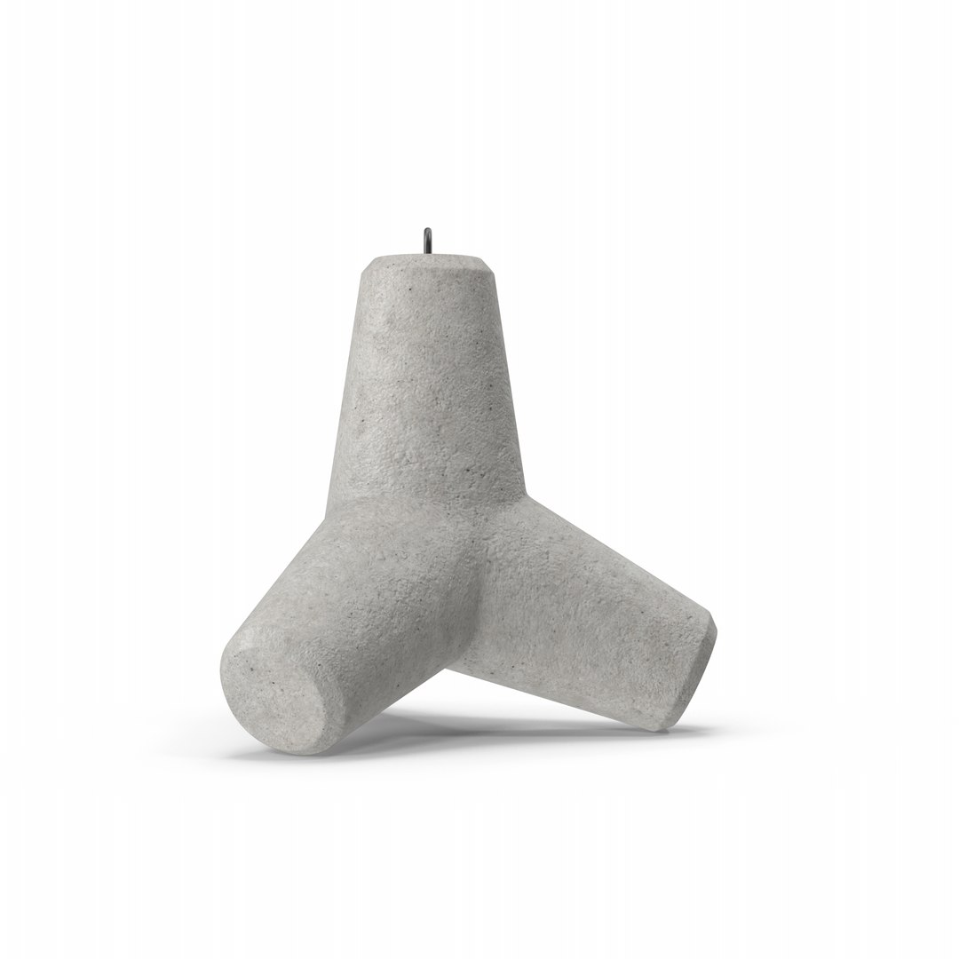 3D Concrete Tetrapod - TurboSquid 1994271