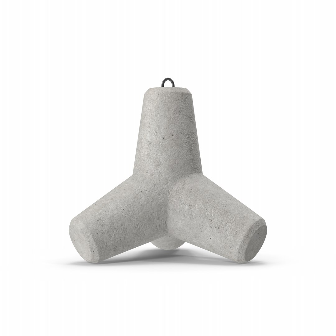 3D Concrete Tetrapod - TurboSquid 1994271