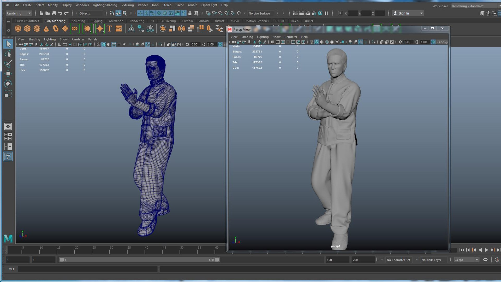 3D Kung Fu Man Model - TurboSquid 2285564