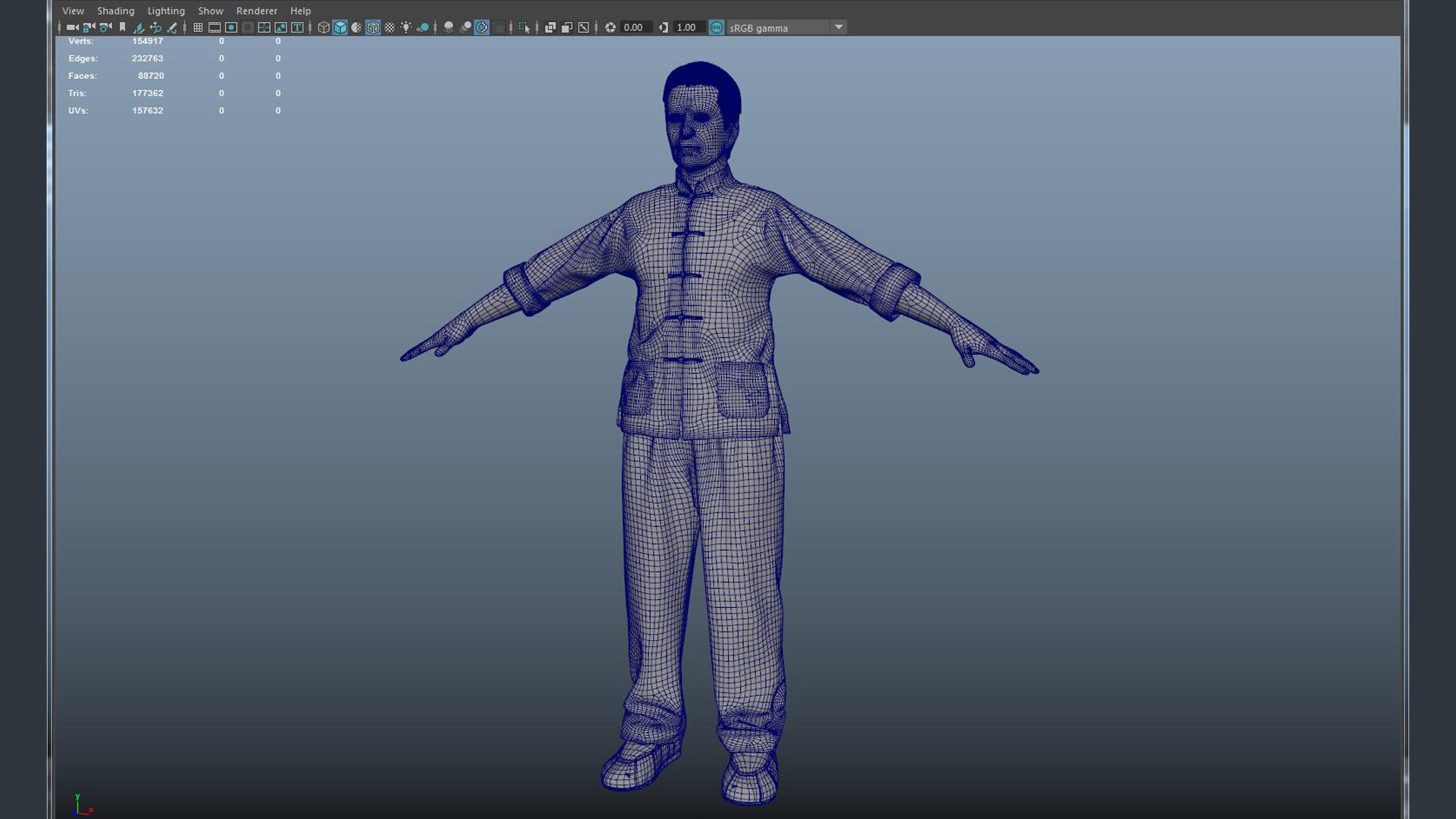 3D Kung Fu Man Model - TurboSquid 2285564