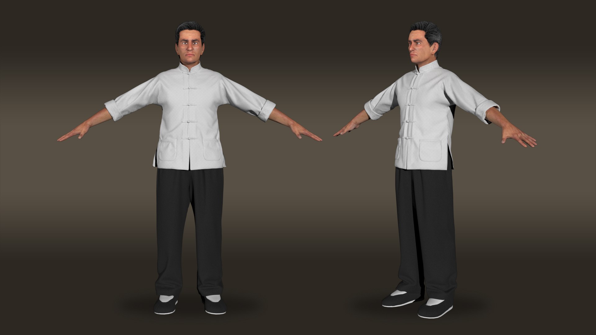 3D Kung Fu Man Model - TurboSquid 2285564