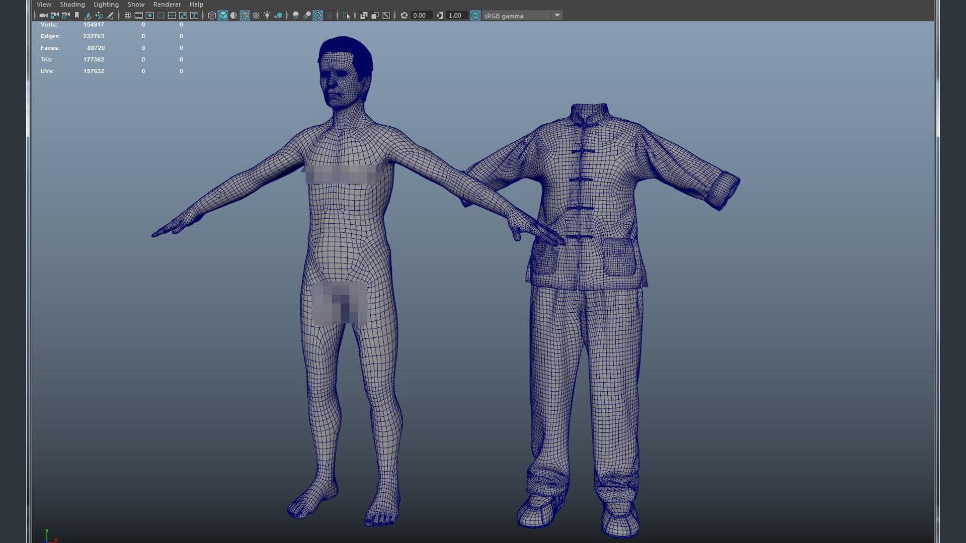 3D Kung Fu Man Model - TurboSquid 2285564