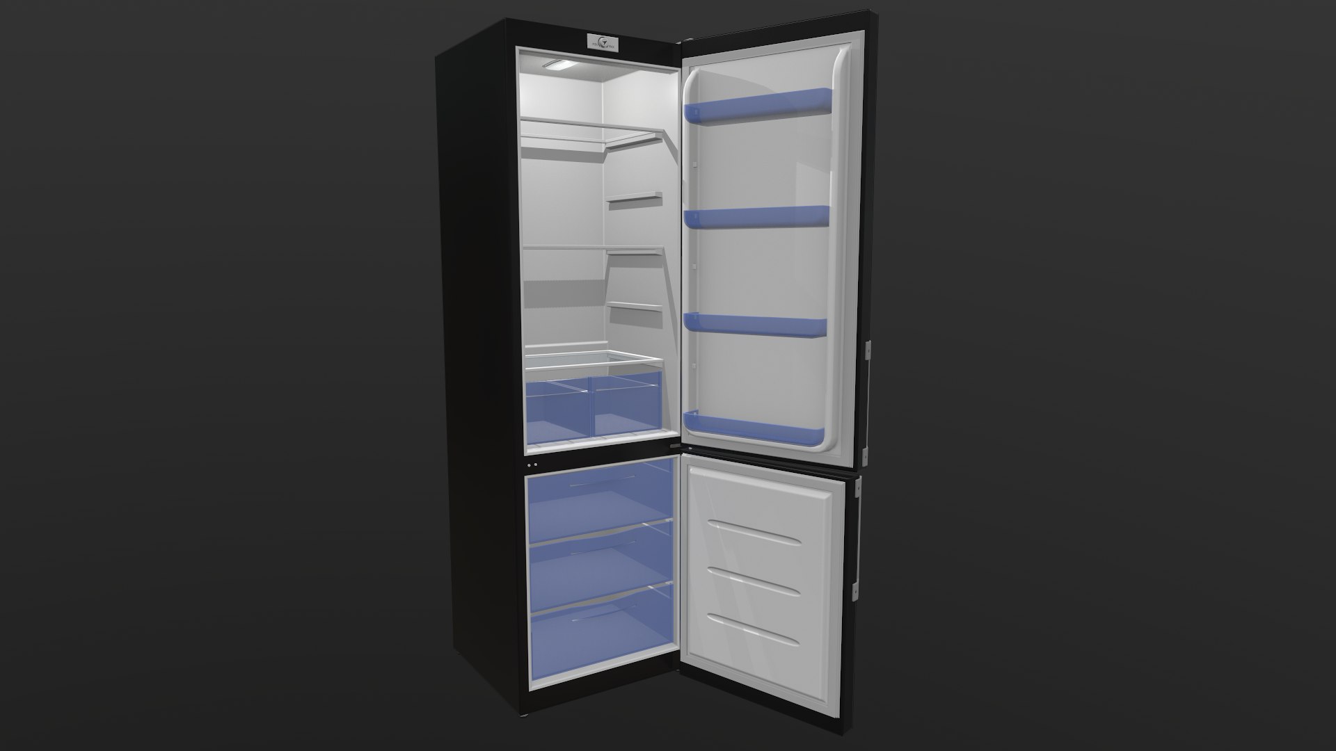 3D Low-poly Refrigerator - TurboSquid 1553513