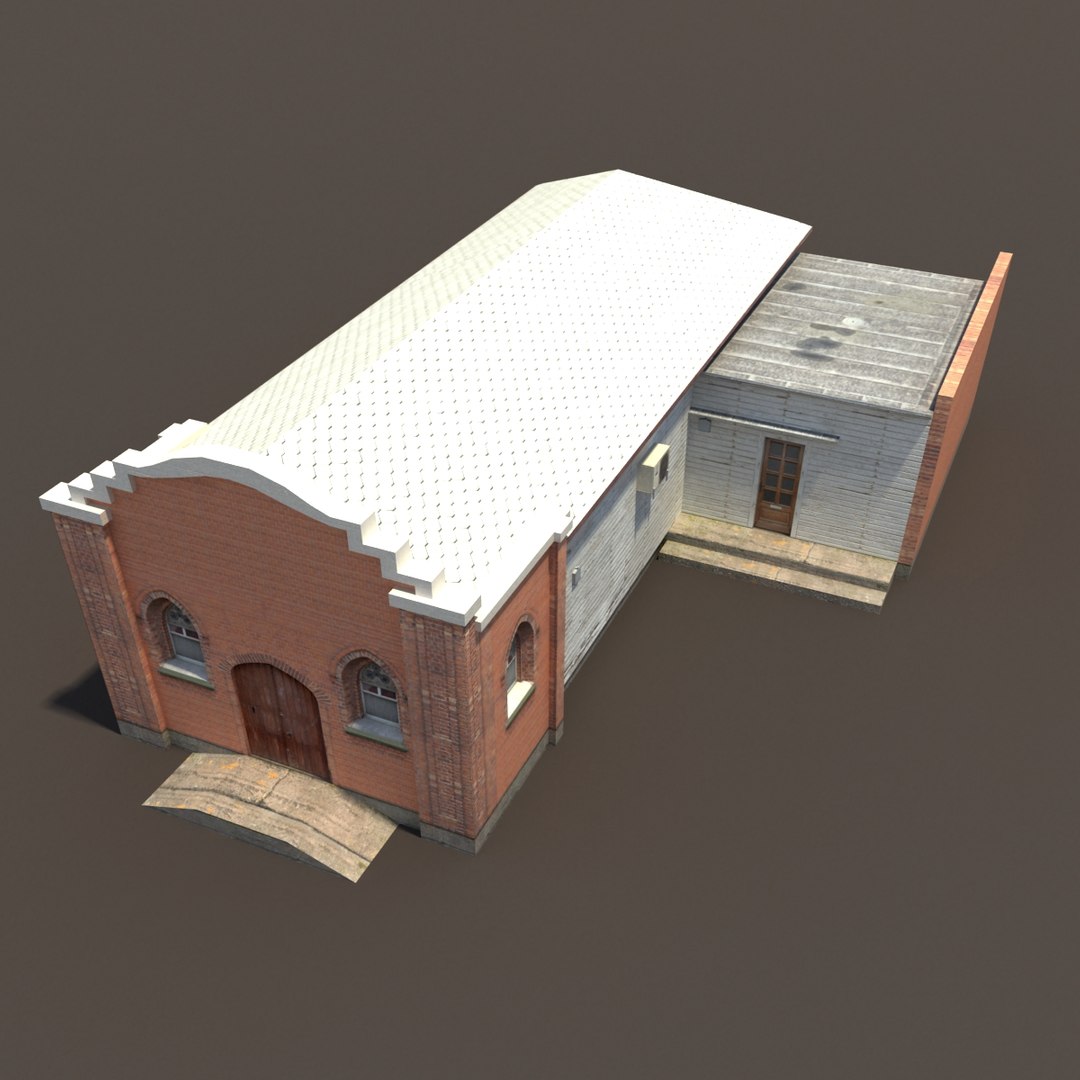 Old Church Building 3D Model - TurboSquid 1154707