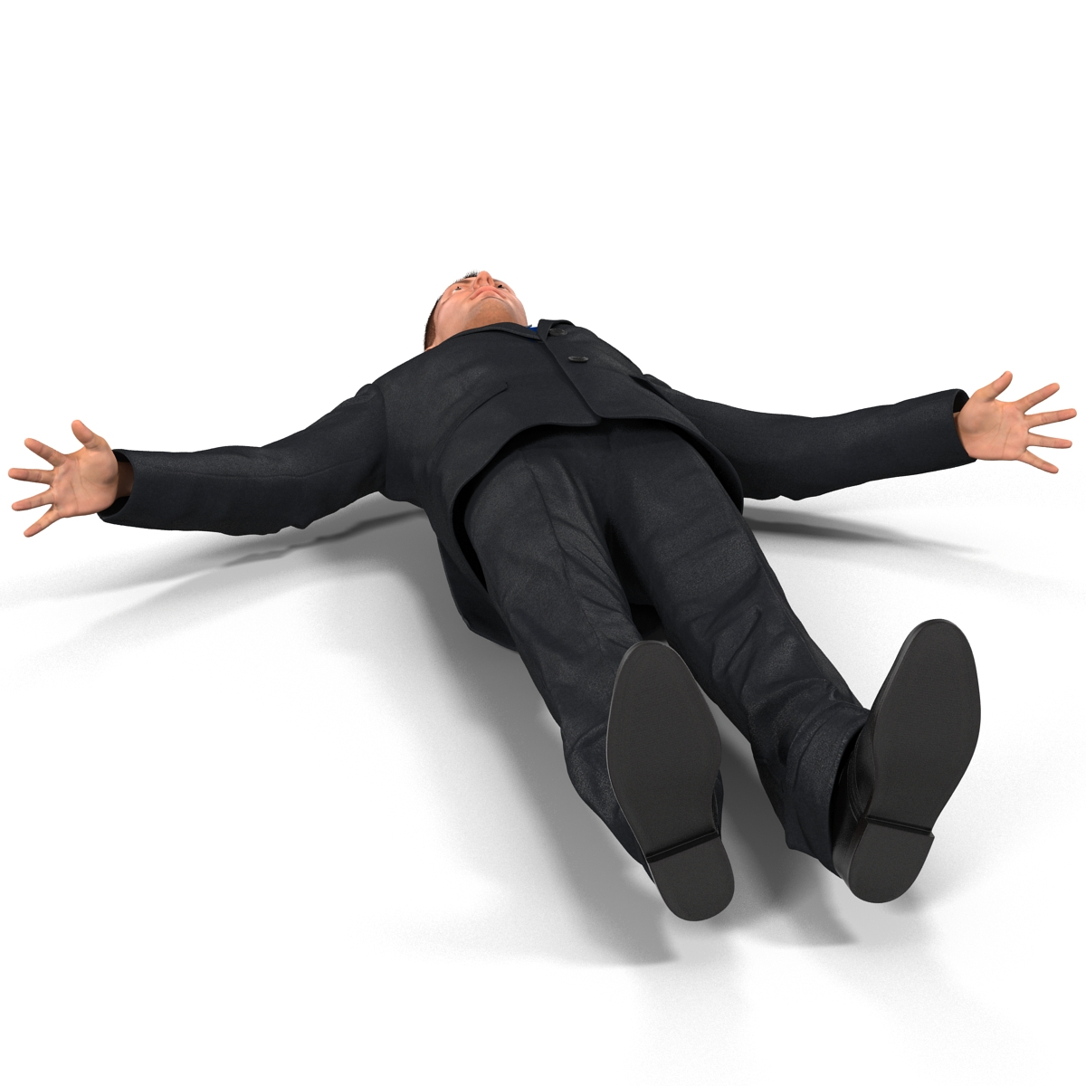 3d businessman rigged model