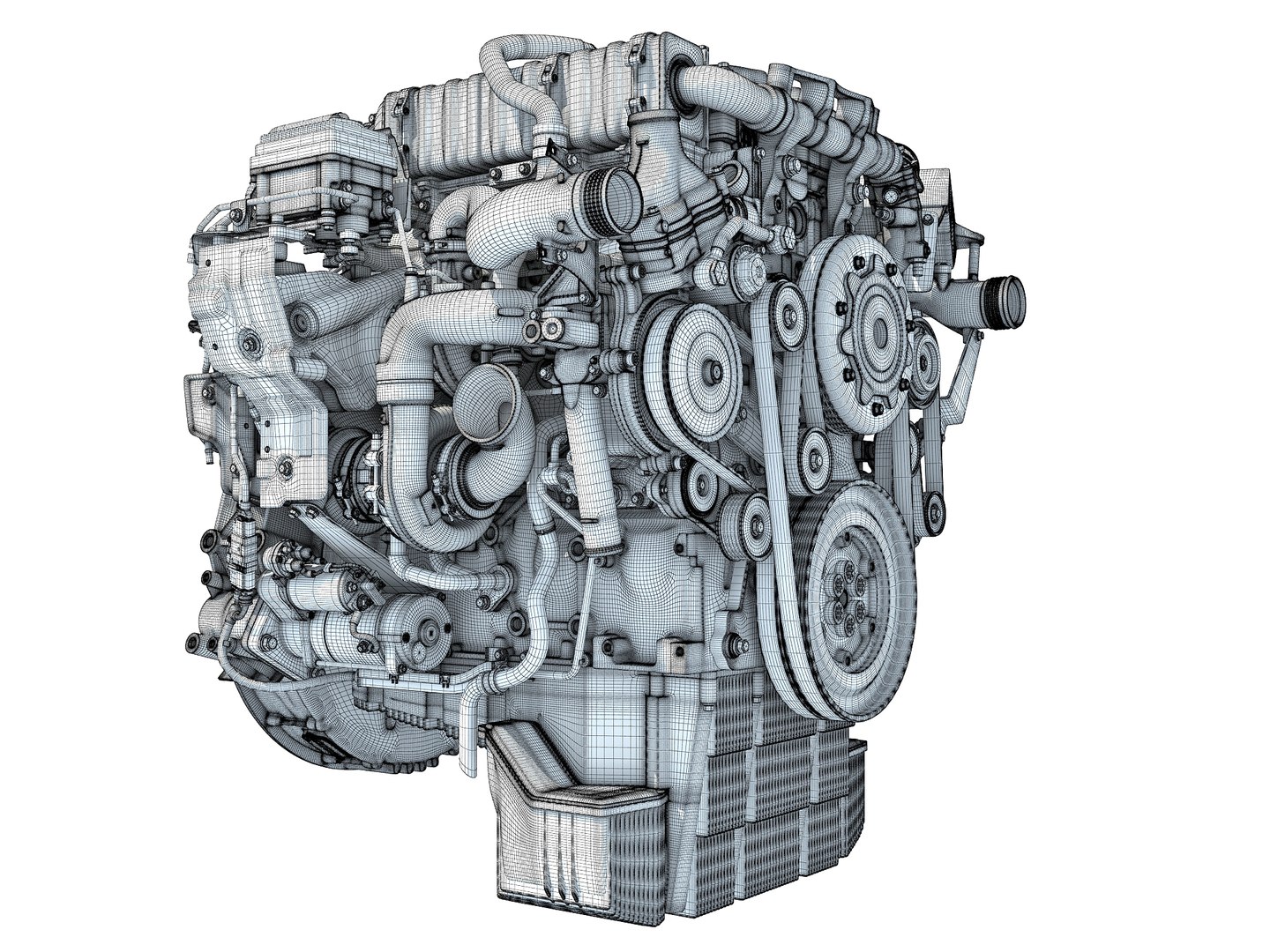 3D Engine Vehicle Model - TurboSquid 1411426