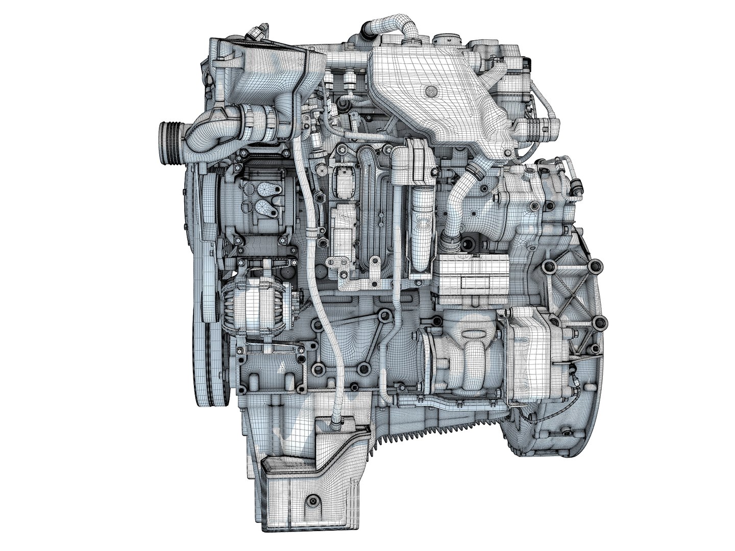 3D Engine Vehicle Model - TurboSquid 1411426