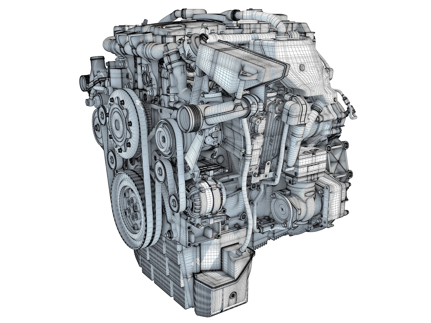 3D Engine Vehicle Model - TurboSquid 1411426