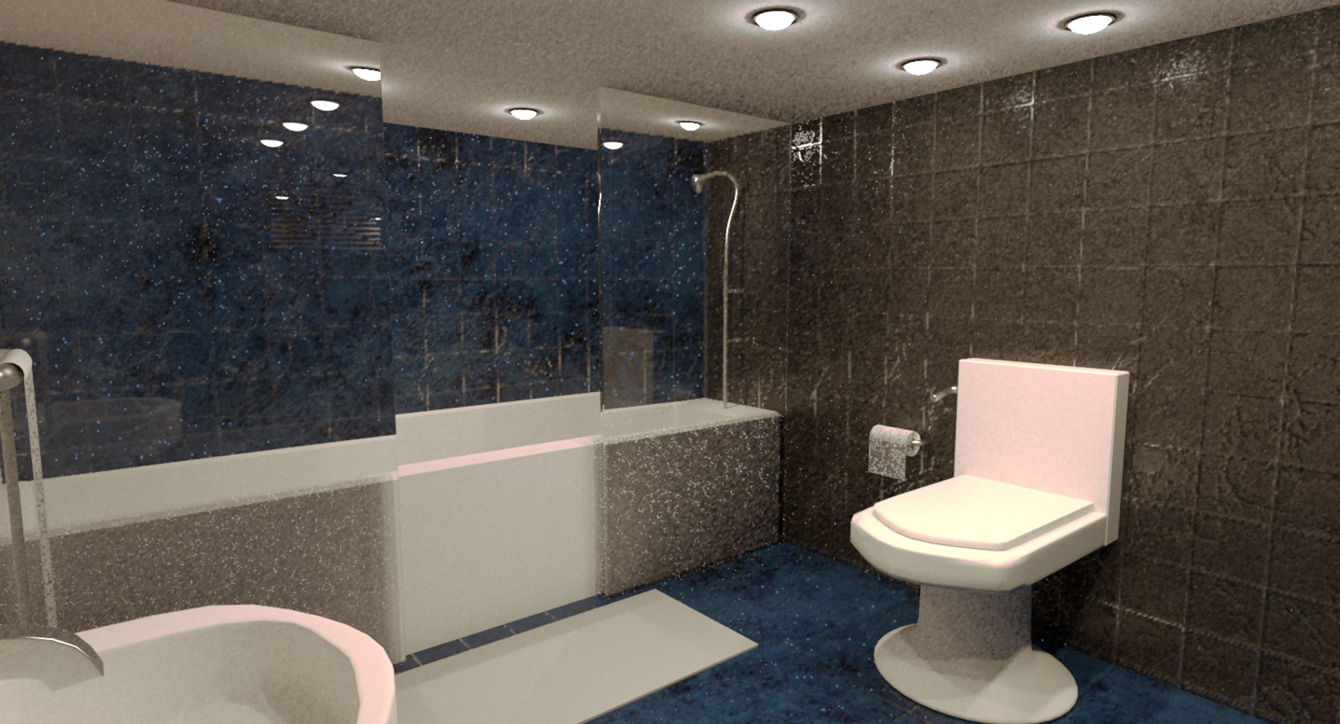 3d Model Of Room Night Scene