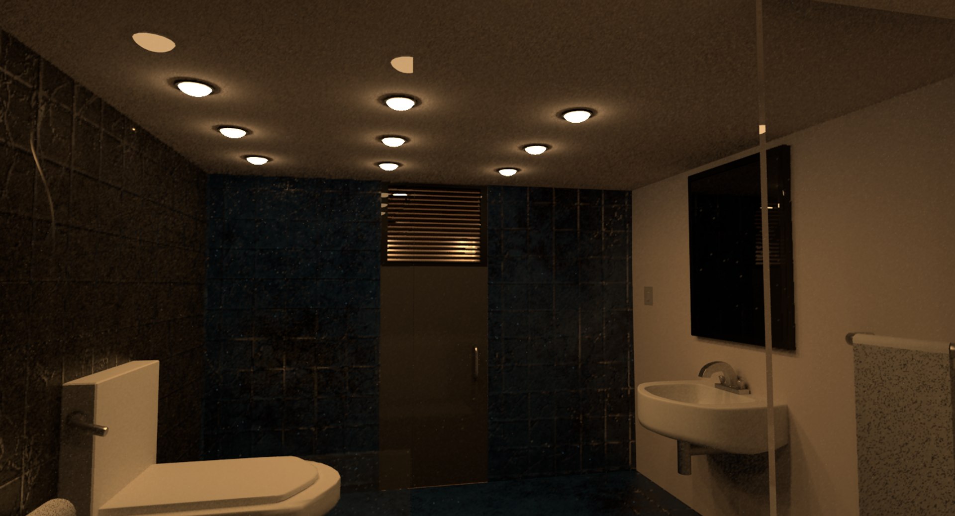 3d Model Of Room Night Scene