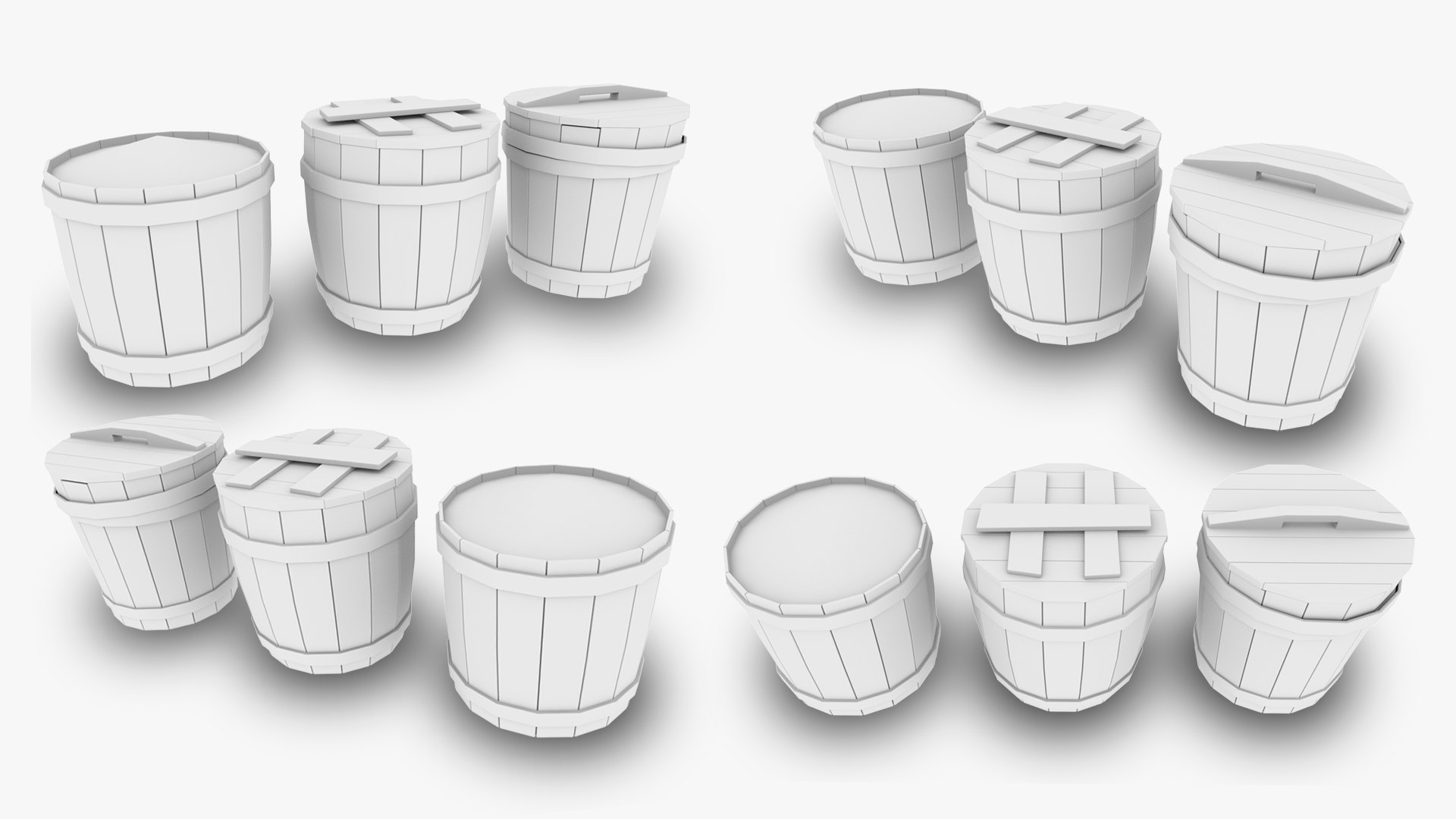 Ancient Chinese Barrel 3D Model - TurboSquid 2514036