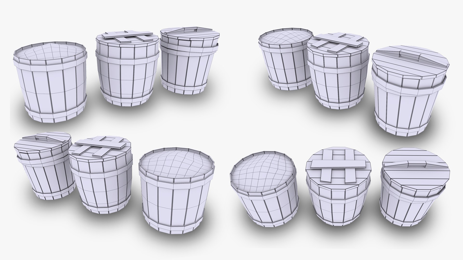 Ancient Chinese Barrel 3D Model - TurboSquid 2514036