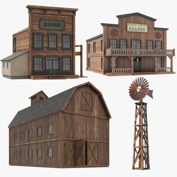 Western sheriffs office 3D model - TurboSquid 1465189