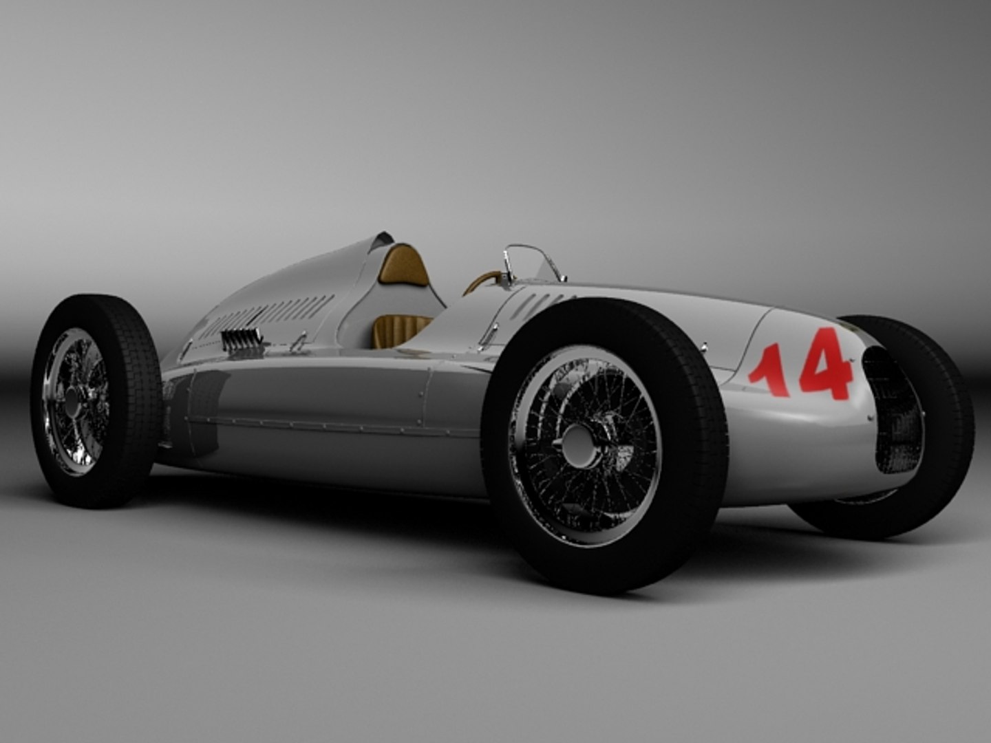 Auto Union Type D 3d Model