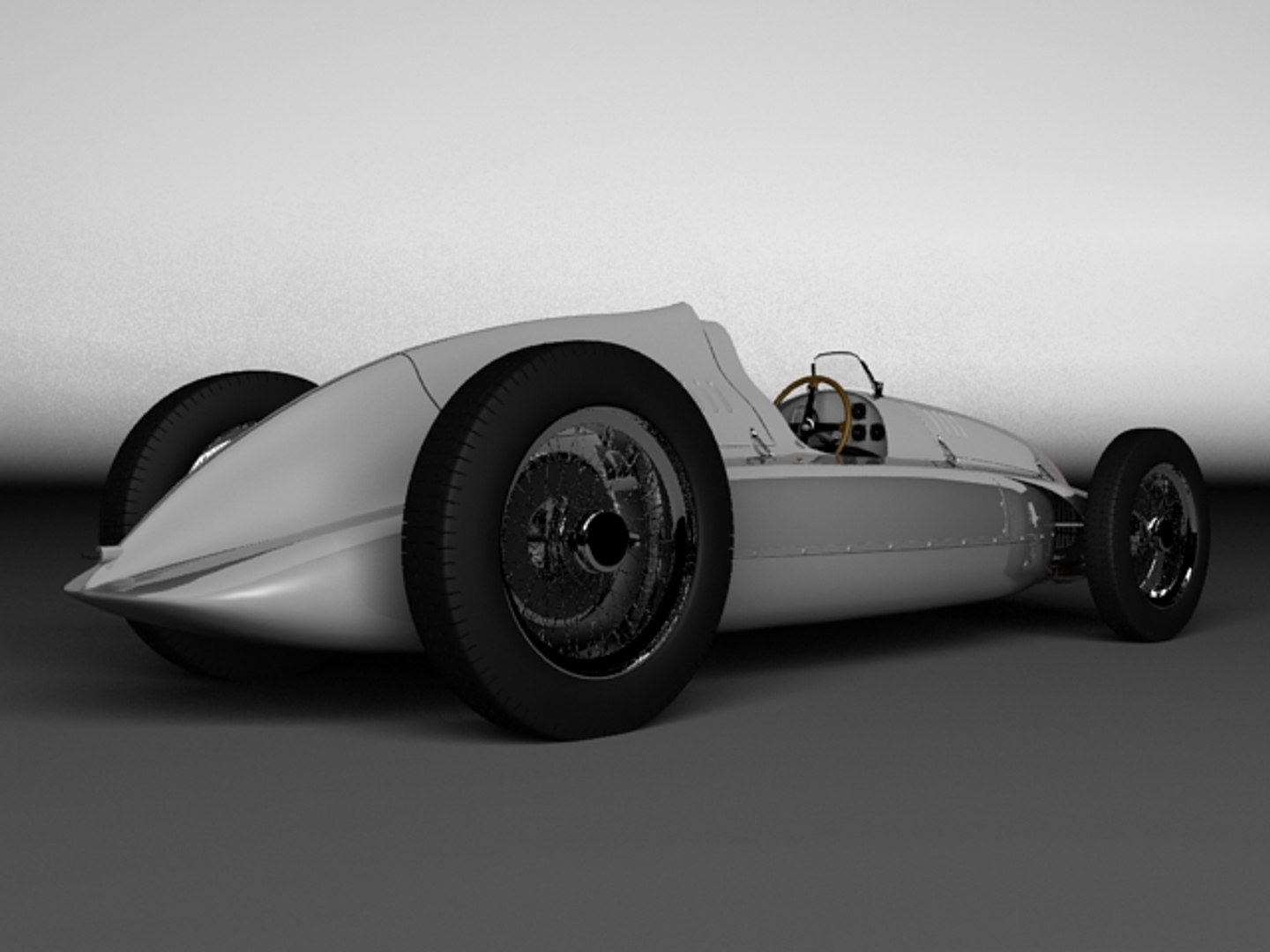 Auto Union Type D 3d Model