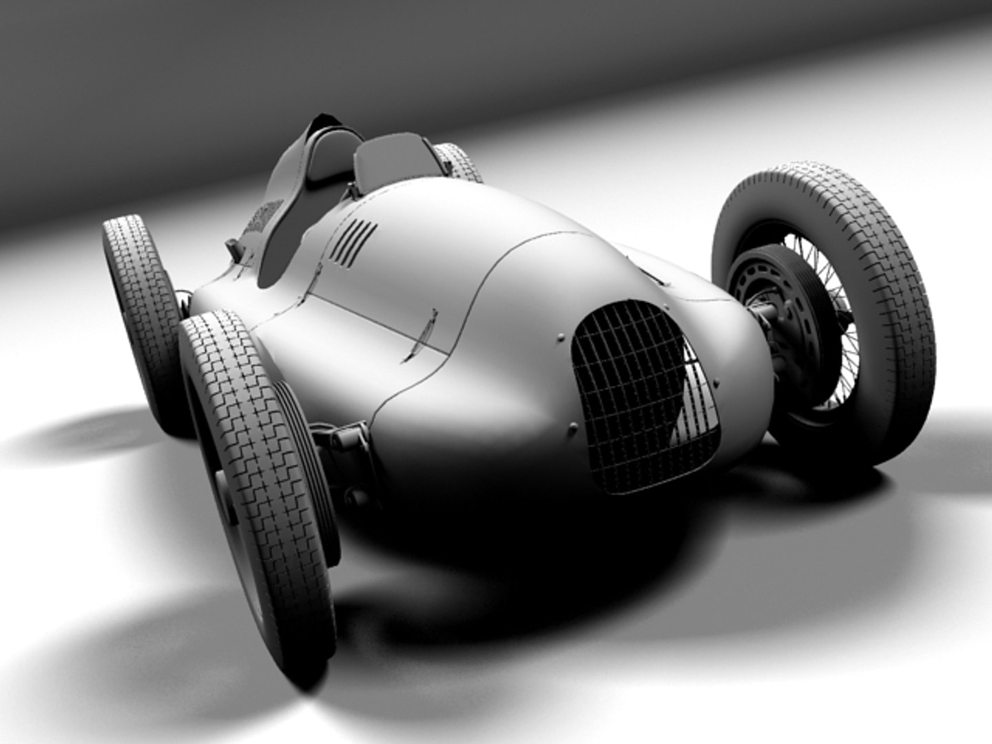 Auto Union Type D 3d Model