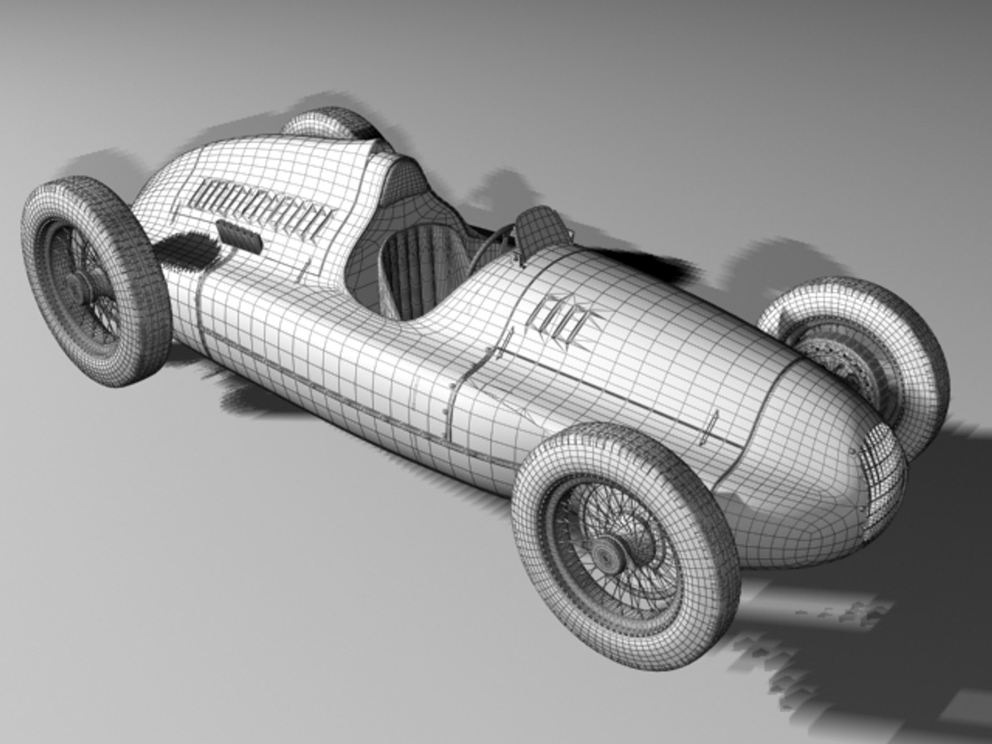 Auto Union Type D 3d Model