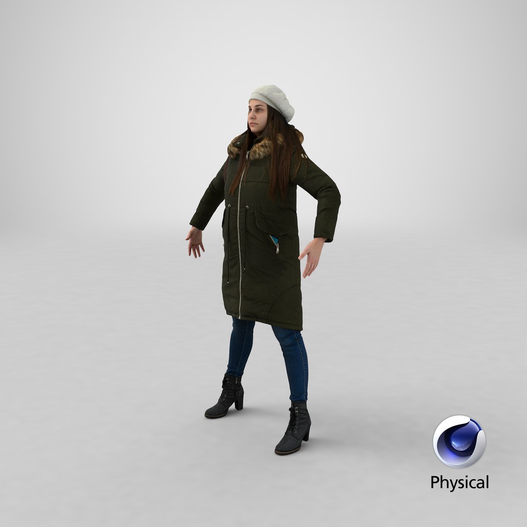 Debra Casual Winter A Pose 3D Model - TurboSquid 2116922
