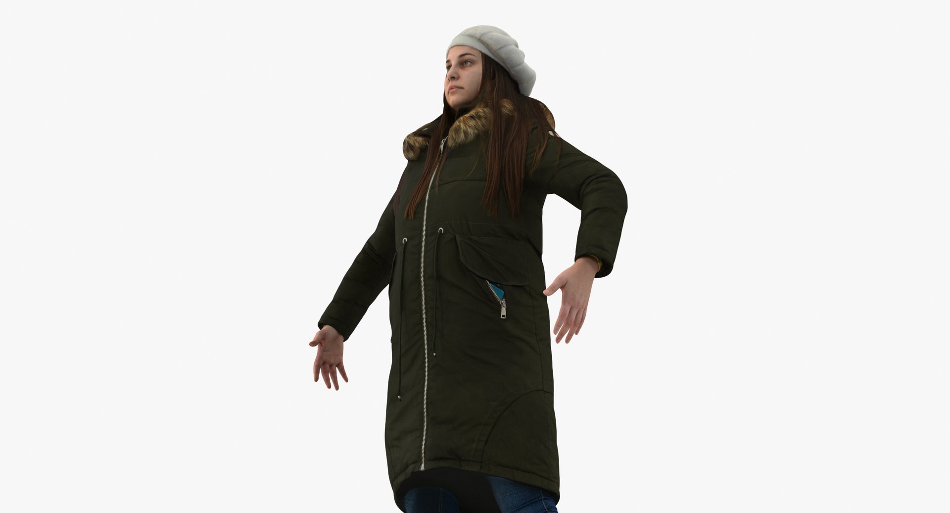 Debra Casual Winter A Pose 3D Model - TurboSquid 2116922