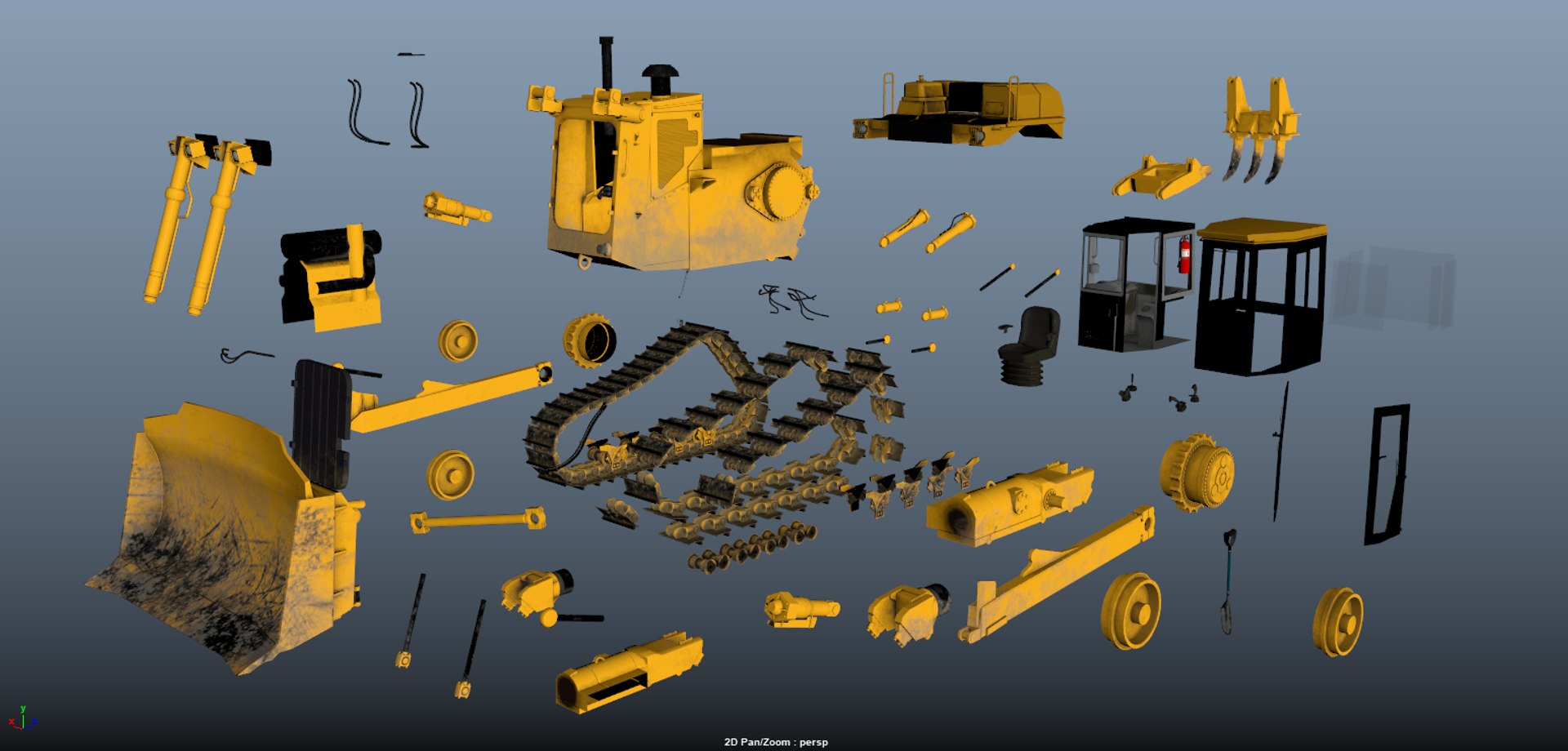 Bulldozer 3D Model - TurboSquid 1974767