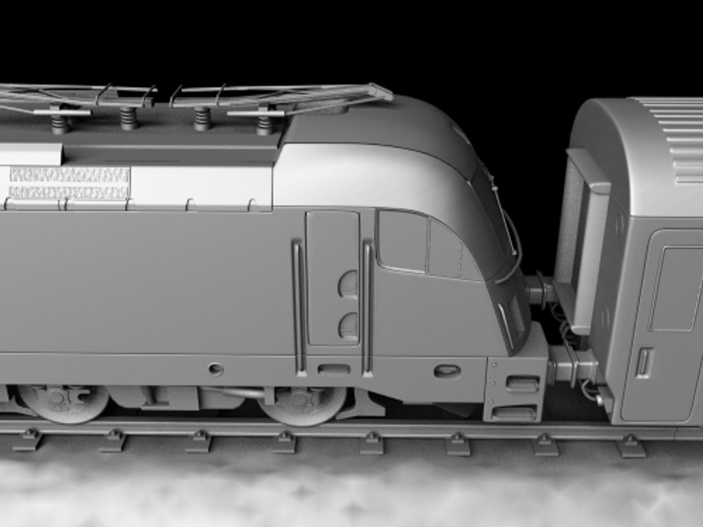 3d Taurus Train Locomotive Model