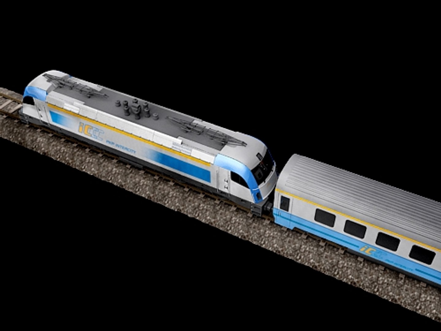 3d Taurus Train Locomotive Model