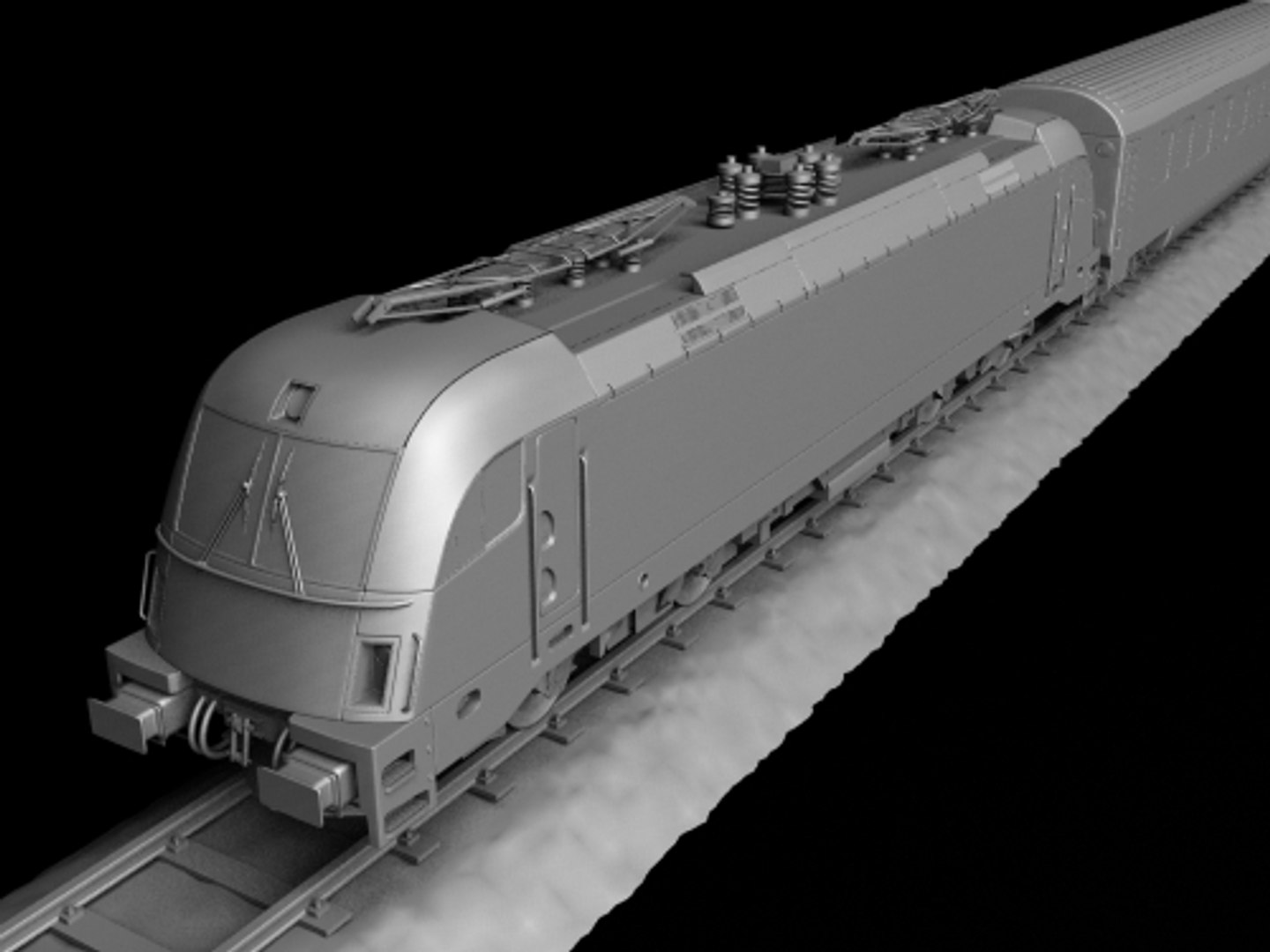 3d Taurus Train Locomotive Model