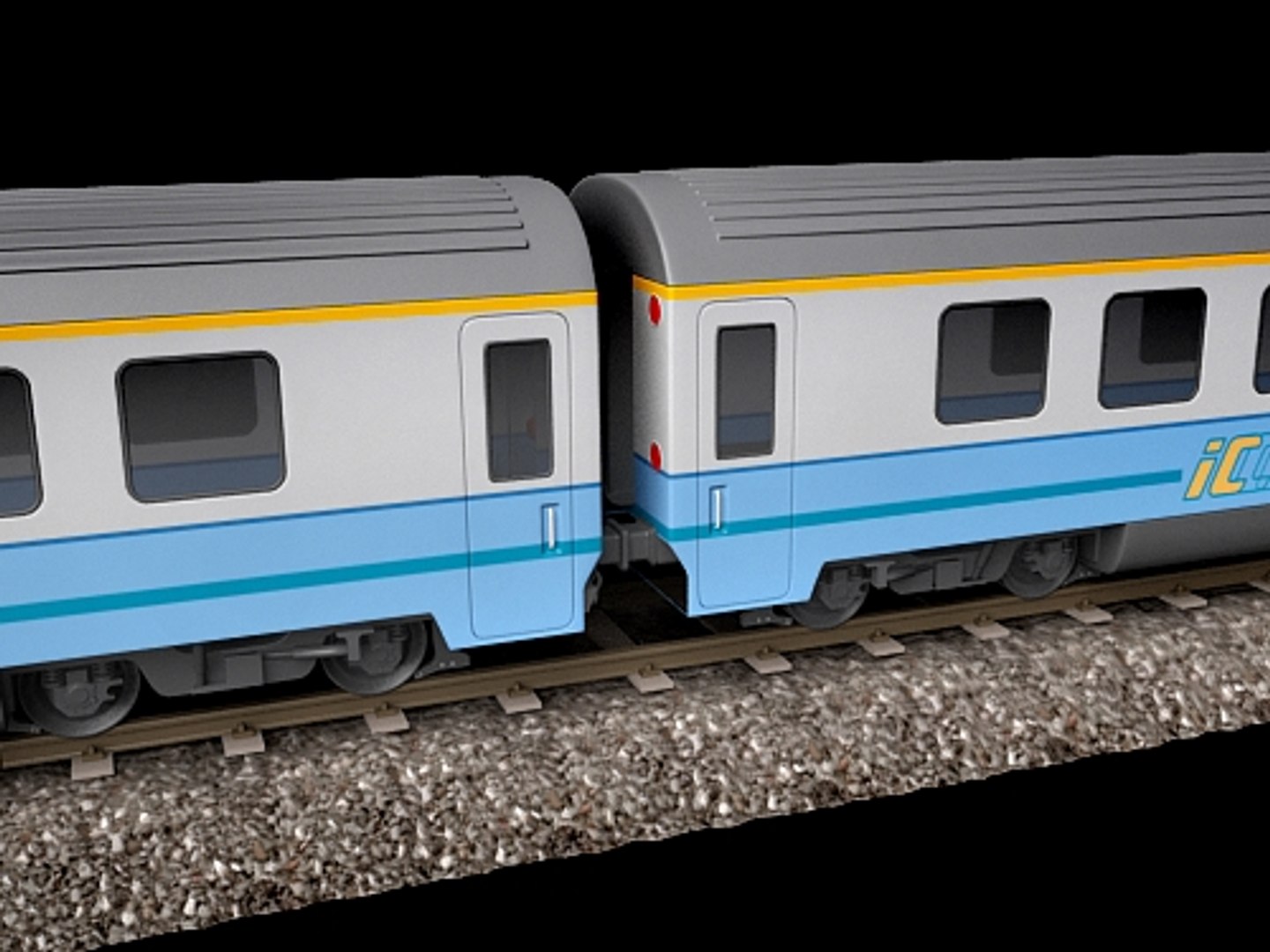 3d Taurus Train Locomotive Model