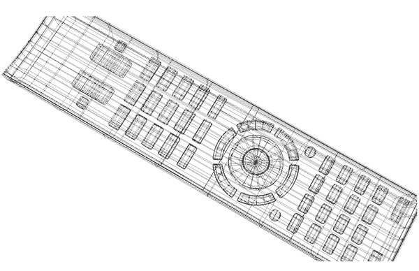 hdtv remote control 3d model