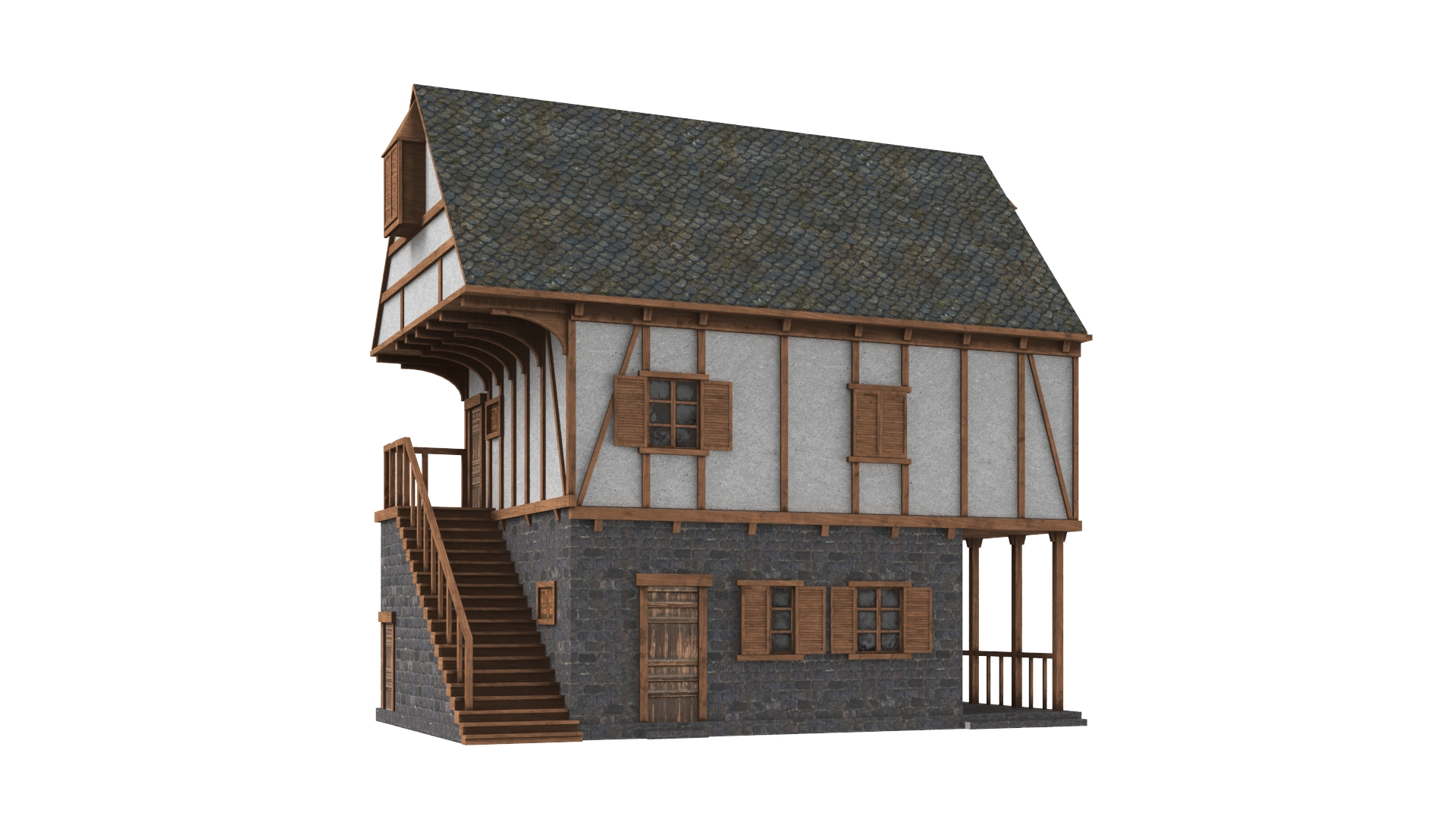 Real Medieval House 3D - TurboSquid 1441093