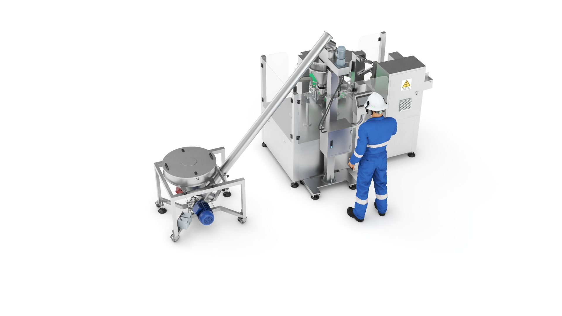 3D Bulk Product Packaging Machine Operation Worker Model - TurboSquid ...