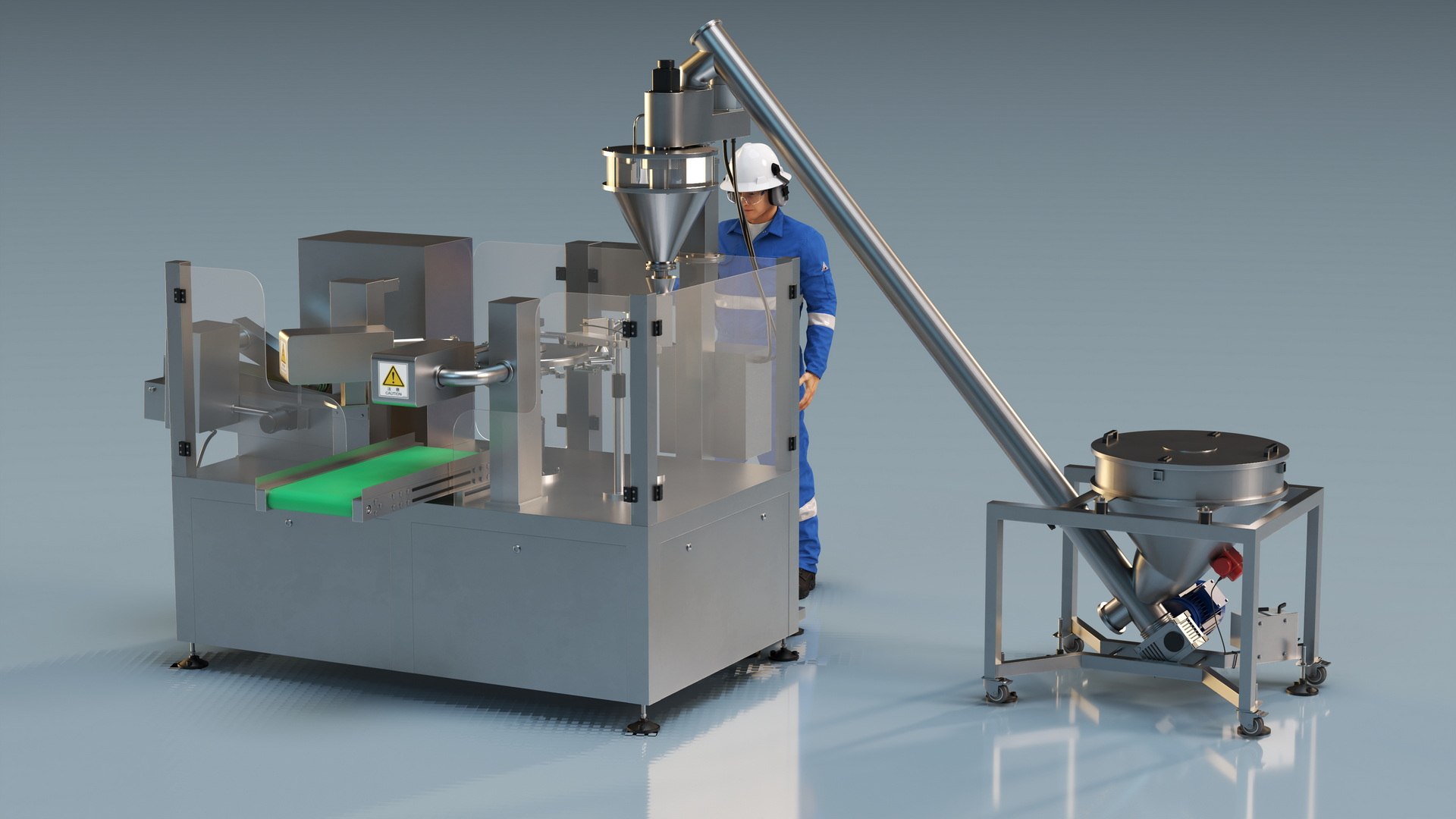 3D Bulk Product Packaging Machine Operation Worker Model - TurboSquid ...