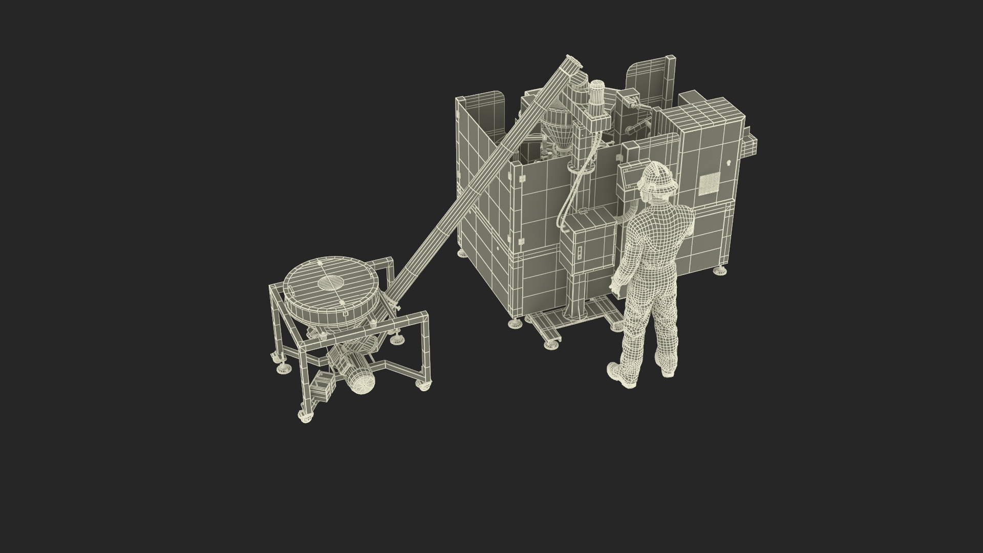 3D Bulk Product Packaging Machine Operation Worker Model - TurboSquid ...