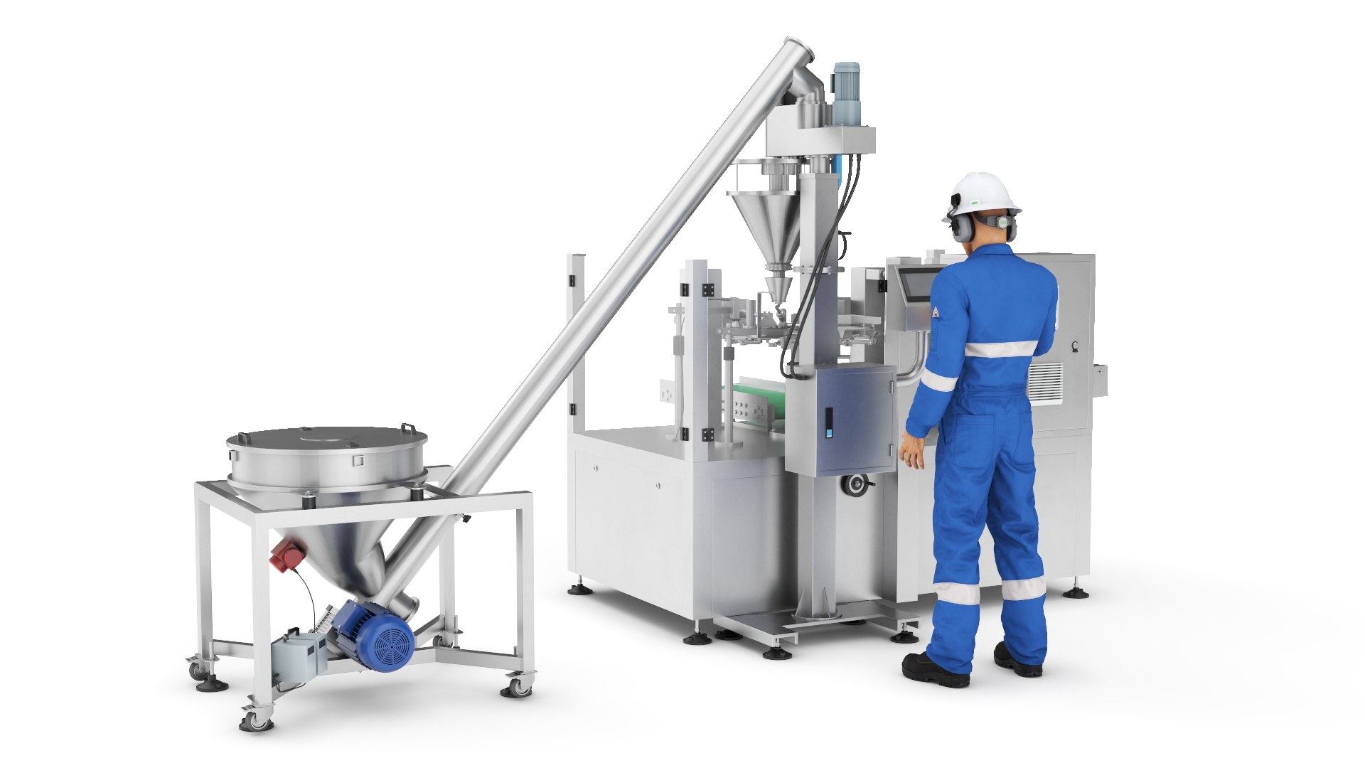 3D Bulk Product Packaging Machine Operation Worker Model - TurboSquid ...