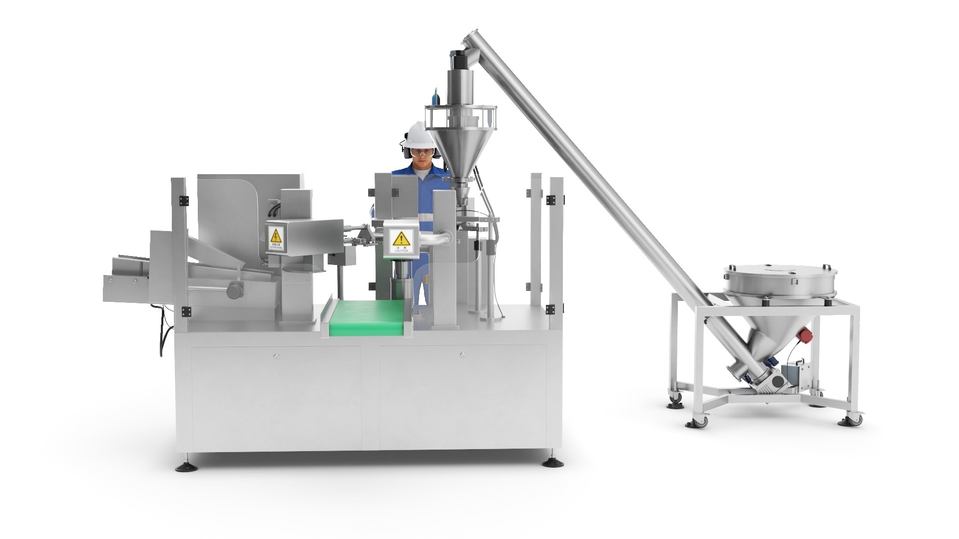 3D Bulk Product Packaging Machine Operation Worker Model - TurboSquid ...