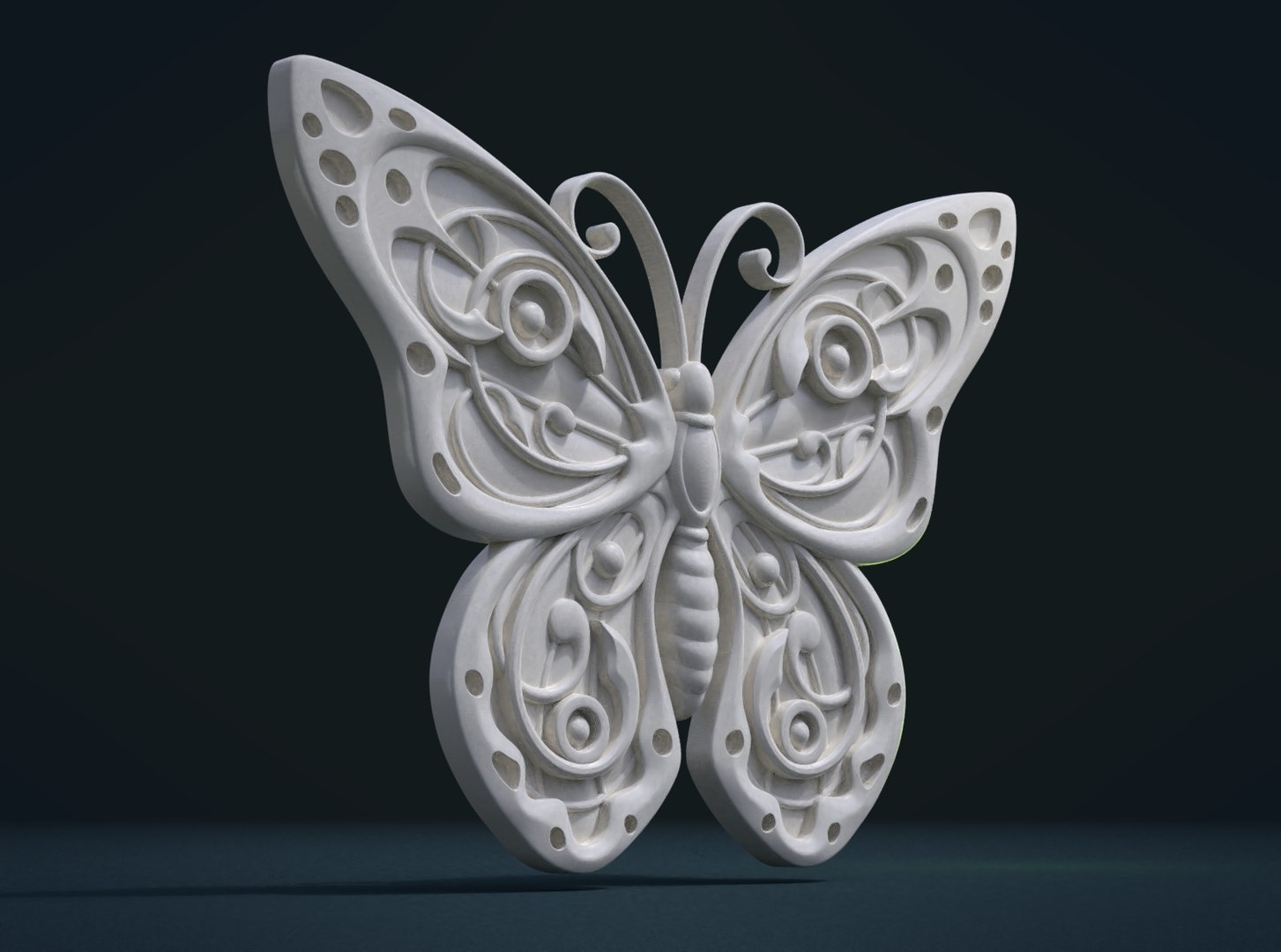 Butterfly Relief 3D Model - TurboSquid 1334996