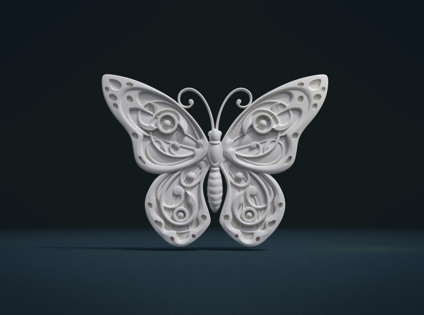 Butterfly Relief 3D Model - TurboSquid 1334996