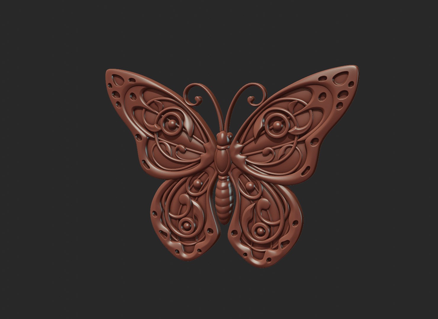 Butterfly Relief 3D Model - TurboSquid 1334996