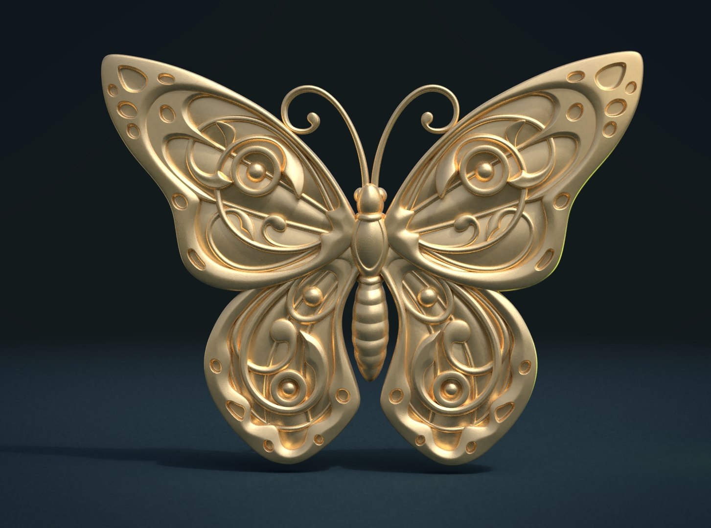Butterfly Relief 3D Model - TurboSquid 1334996
