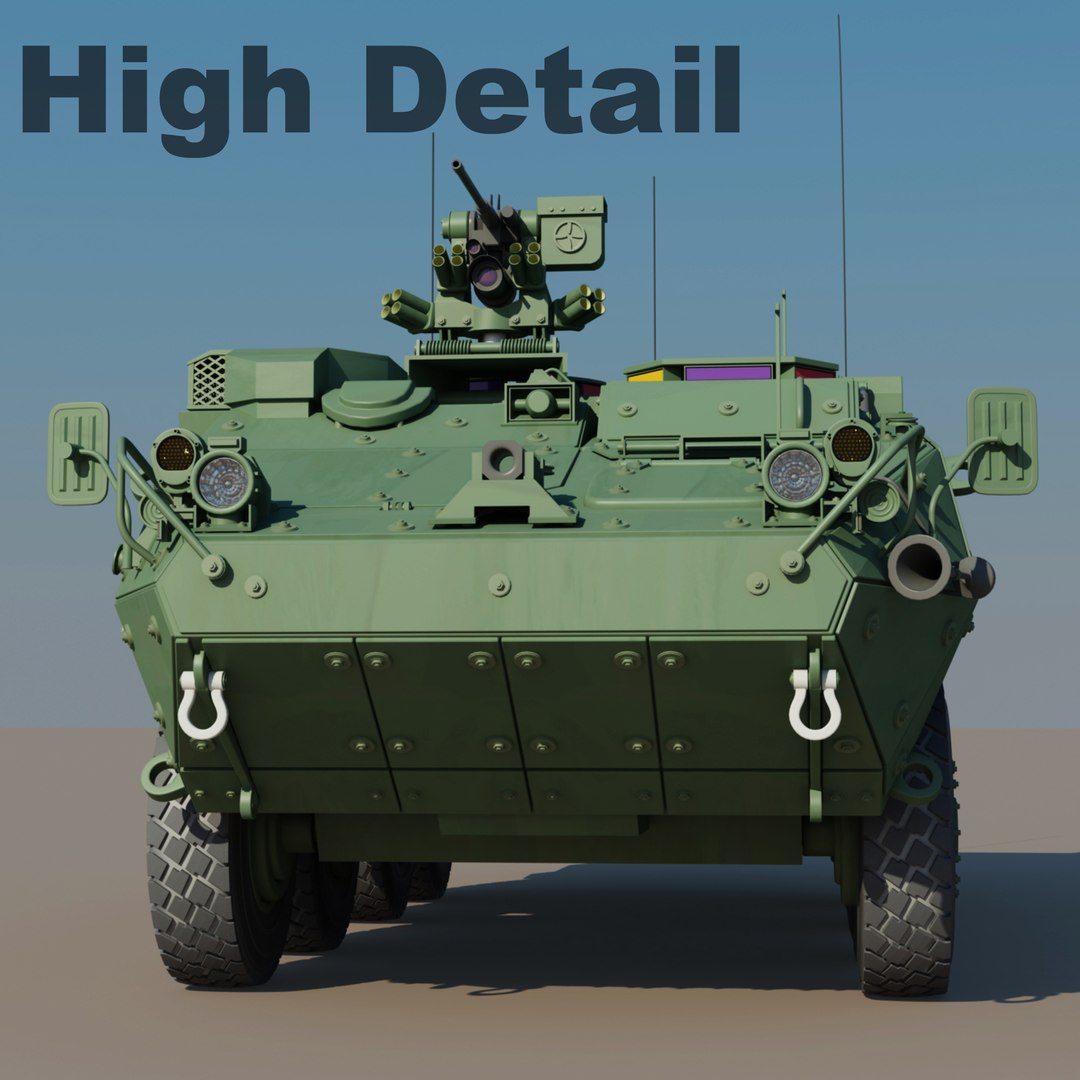 M1126 Stryker 3d Model