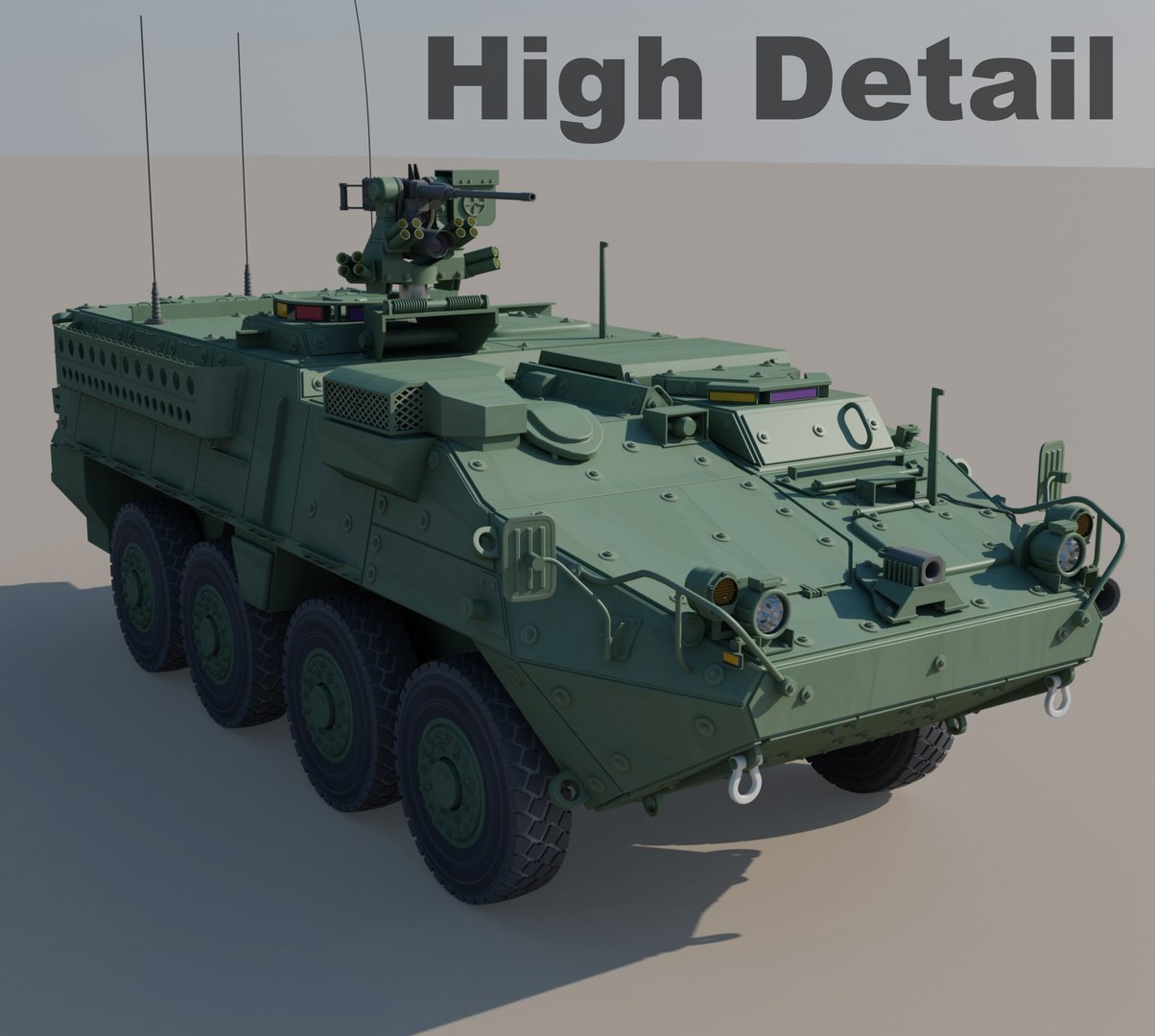 M1126 Stryker 3d Model