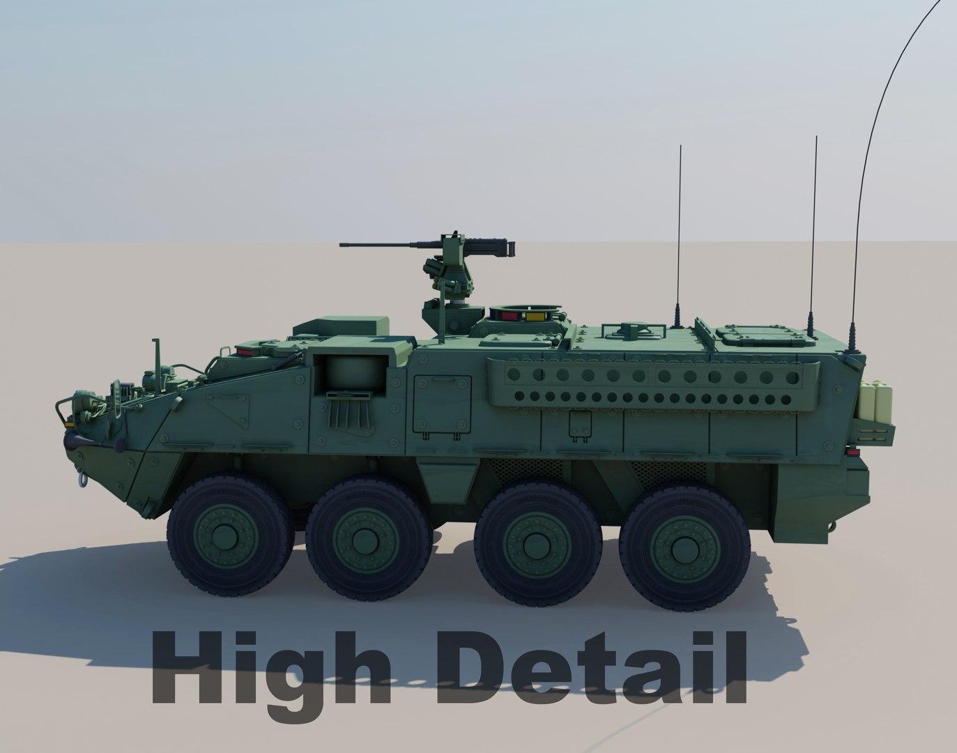 M1126 Stryker 3d Model