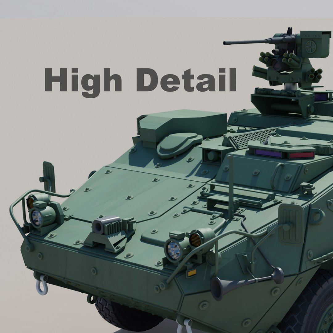 M1126 Stryker 3d Model
